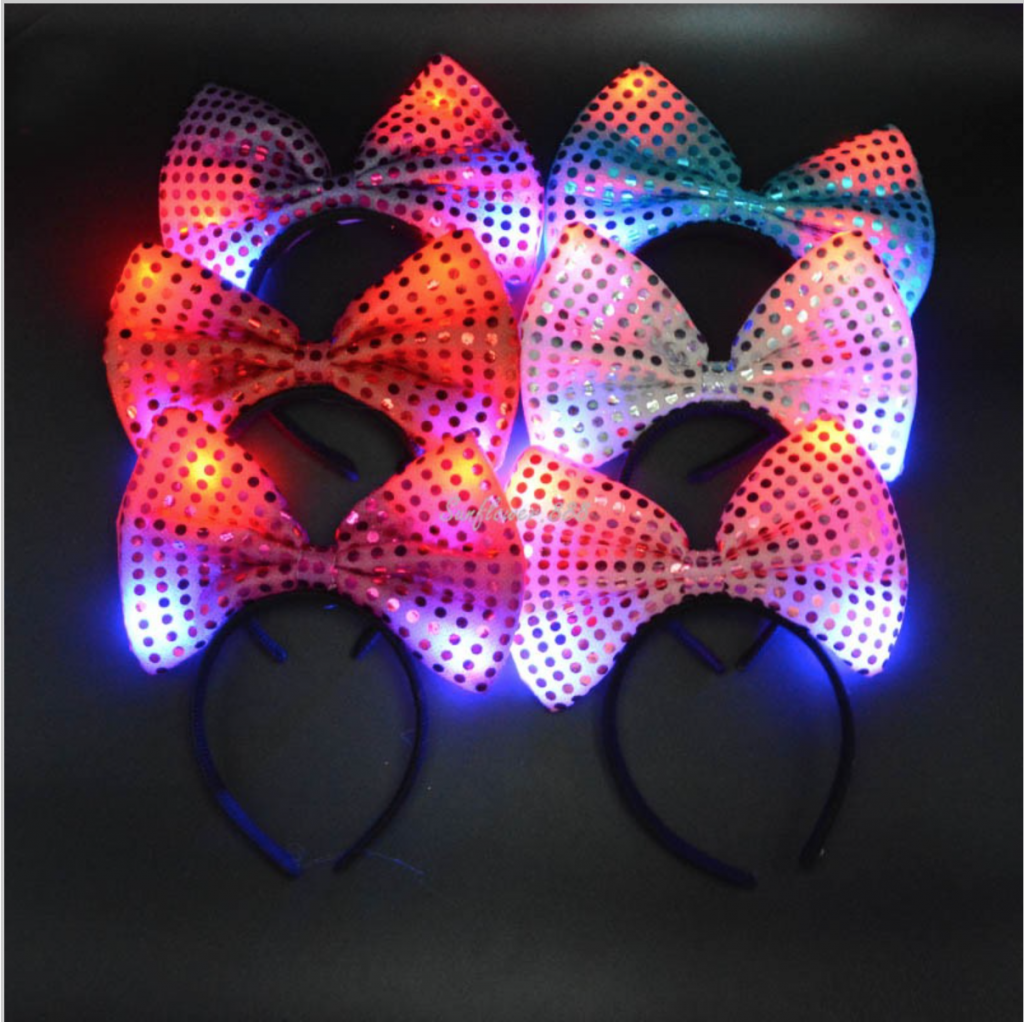 LED Light Up Sequin Bow • Fairyland Theatre